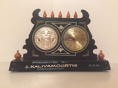 Mantle Clock - Hindu or India Theme - Presentation Gift - Quartz | eBay