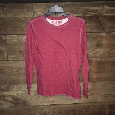 Reclaim standard fit men's l/s red shirt sz S | eBay