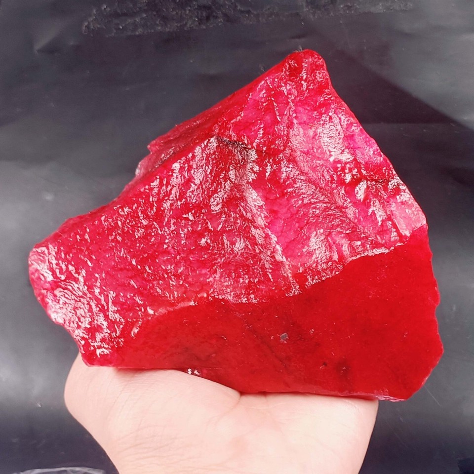 DYED EGL Certified 9000.00 Ct Natural African Red Ruby Rough Loose ...