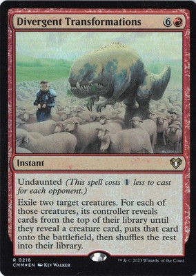 Divergent Transformations R Commander Masters 216 LP Foil | eBay