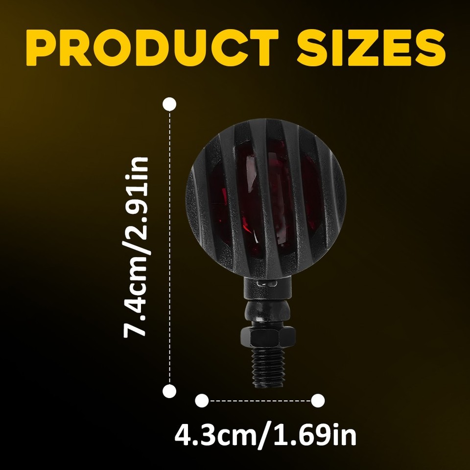Universal Motorcycle Red Halogen Turn Signal Lights Blinker Front Back ...