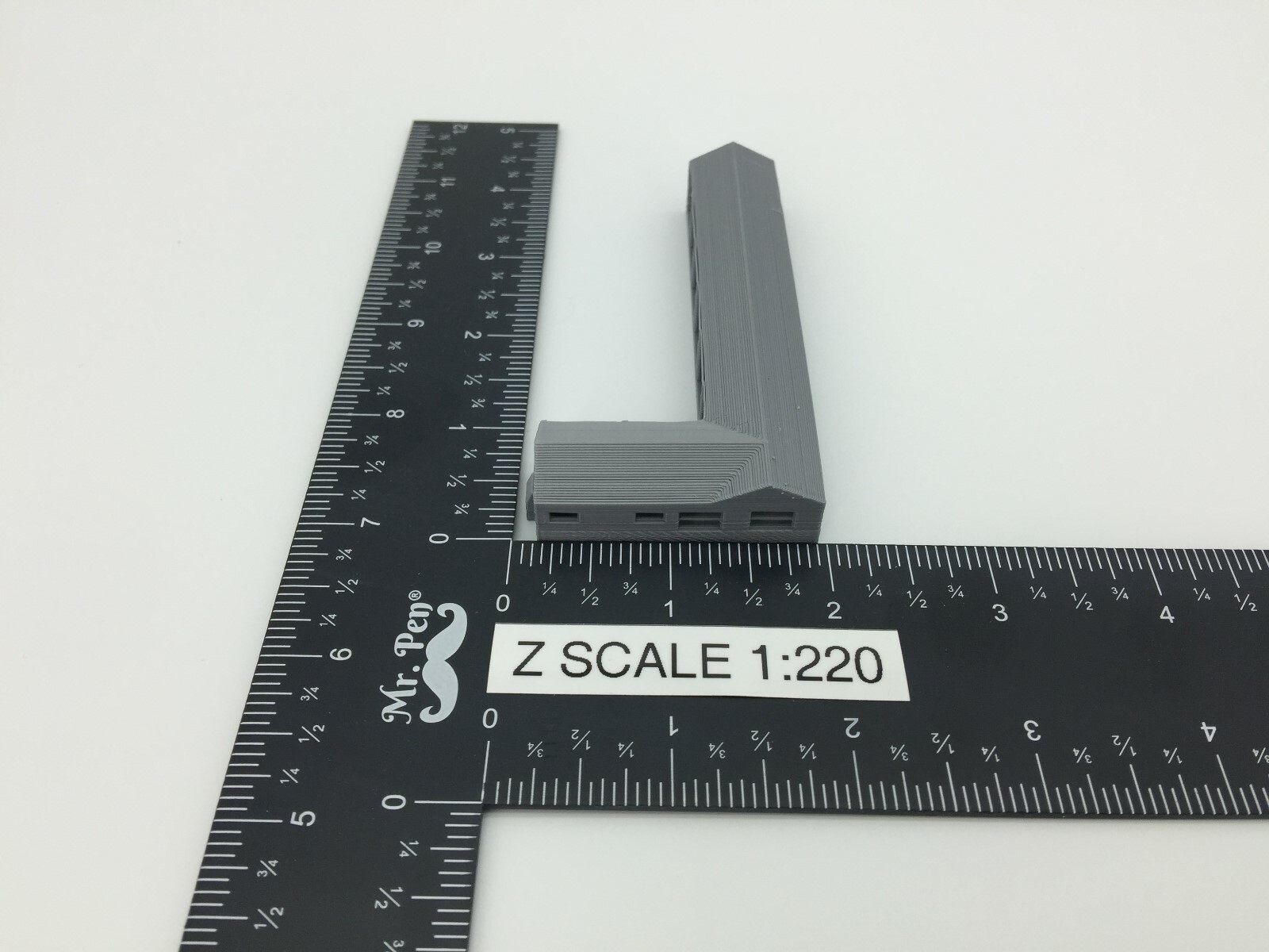 L Shape "Bates Style" Small Town or City MOTEL - Z Scale 1:220 - 3D ...