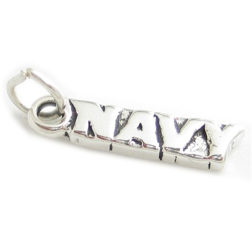 Navy sterling silver charm .925 x 1 Military Sea charms. | eBay