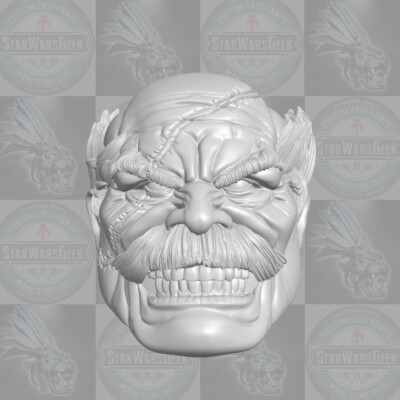 Conquest v2 Invincible Viltrumite custom head for Marvel Legends & more ...