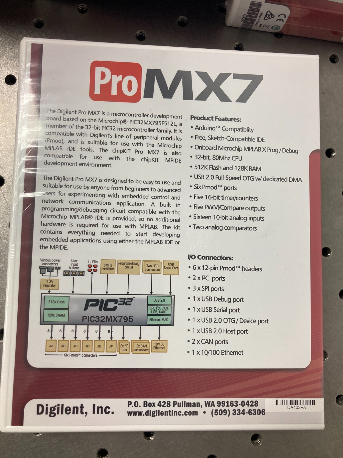 Digilent Pro Mx7 Pic32 Based Embedded Systems Arduino Compatibility Pic32 Power Eco Smart 7790