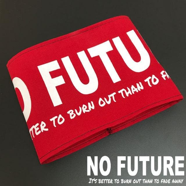 NO FUTURE Arm Band RED - Handmade Cotton, New Condition | eBay UK