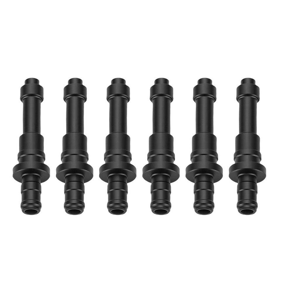 Black 6PCS Milk Tube Connectors Intake Milk From Container PC Plastic ...