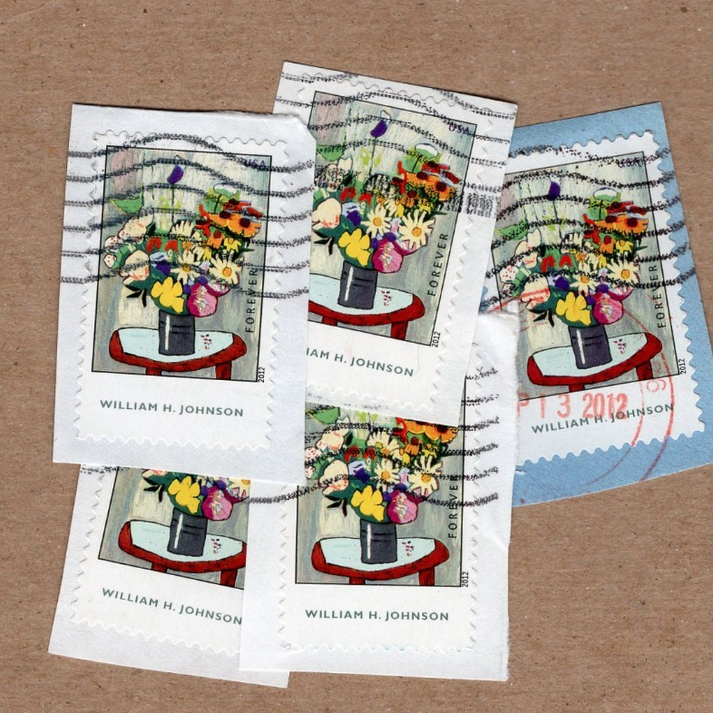 100+ #4653 William H. Johnson Commemorative Stamps, Used, Forever, On ...