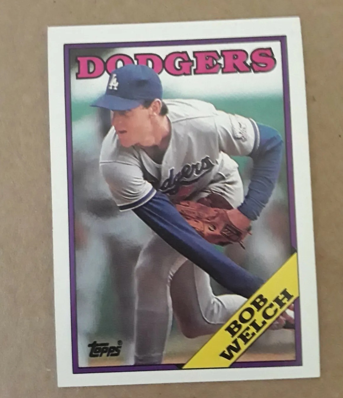 1988 Topps Bob Welch baseball card #118. Los Angeles Dodgers. | eBay