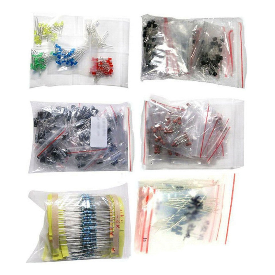 1390pcs/Set Electronic Components Kit Basic Electronics Transistors Assortment | eBay