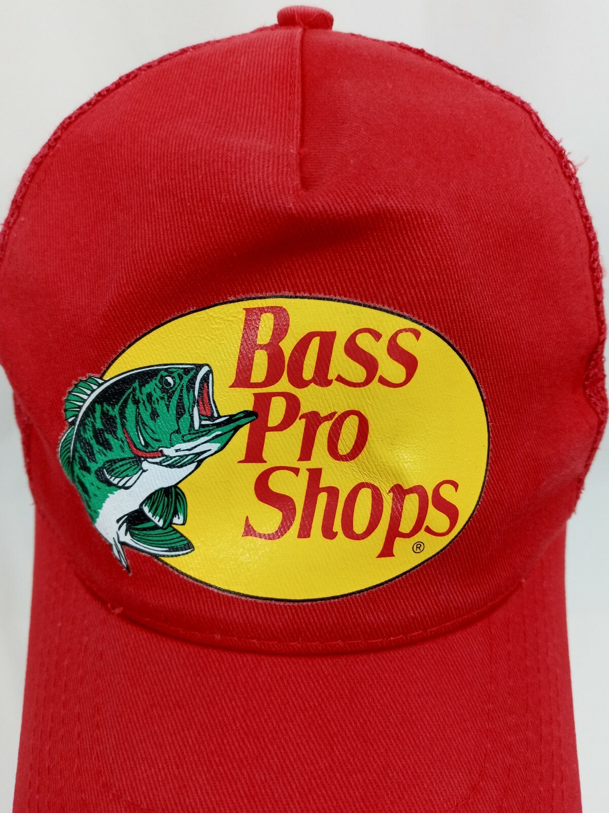 Vintage BASS PRO SHOPS Mesh Snapback Hat Red OSFM - Gem