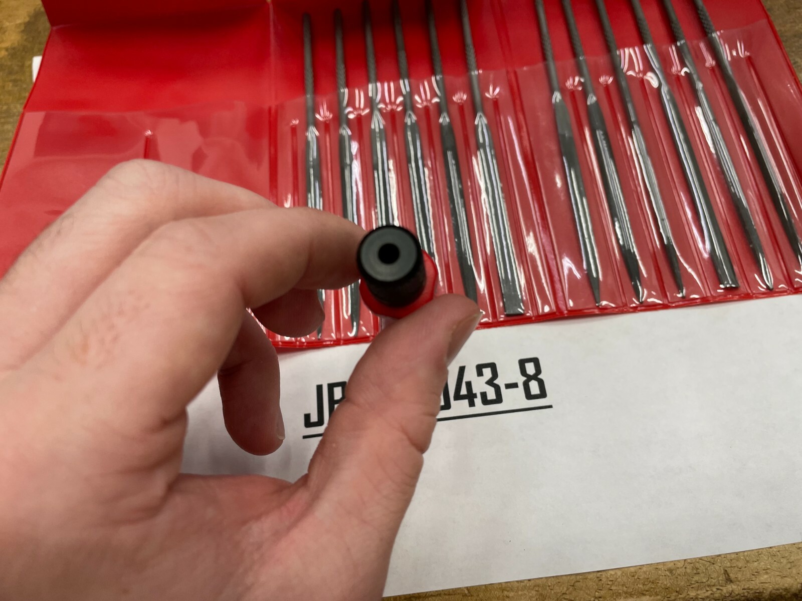 Snap-on Tools NEW 12 Piece Swiss Pattern Miniature File Set w/ Handle ...