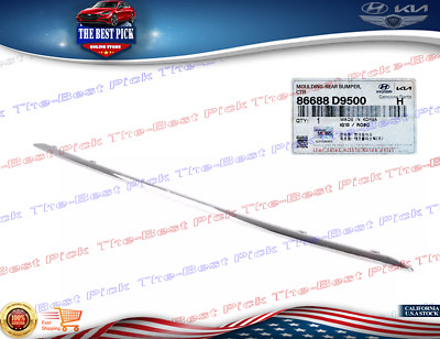 ⭐GENUINE⭐ REAR Bumper Molding Trim Center Chrome 20-22 Kia Sportage ...
