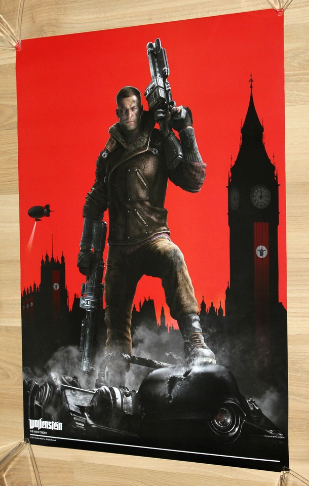 Wolfenstein The New Order Rare Promo Poster Set Xbox One 360 PS3 PS4 | eBay