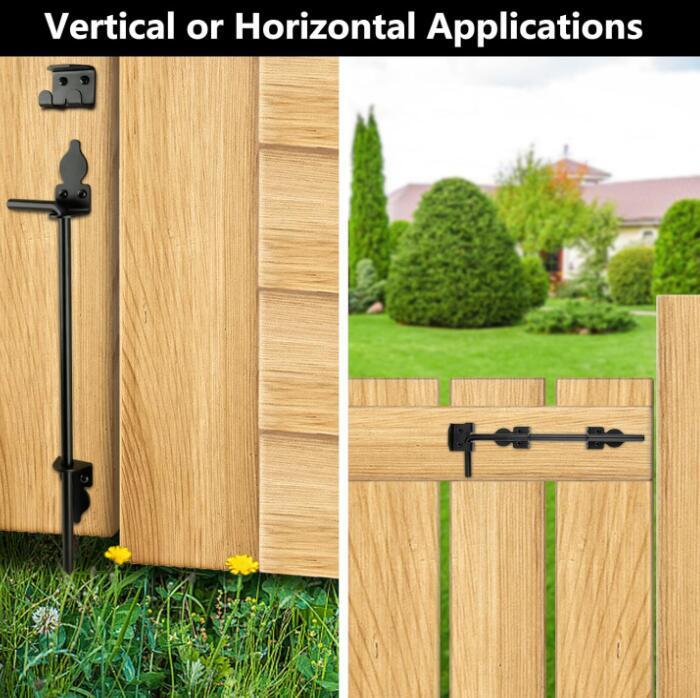 12" Cane Bolt Heavy-Duty Gate Drop Rod Gate Ground Latch Gates Doors ...
