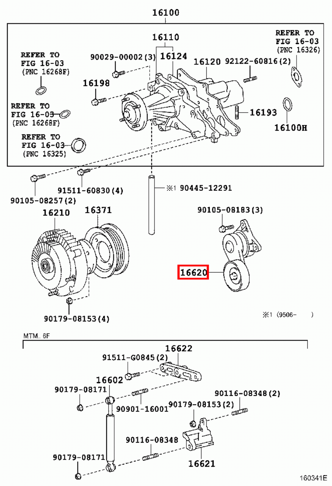 Genuine Lexus IS300 JCE10 Drive Belt Tensioner | eBay