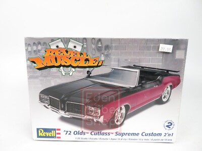 Revell Muscle 72 Olds Cutlass Supreme Custom 2'n1 1:25 Model Kit #85 ...
