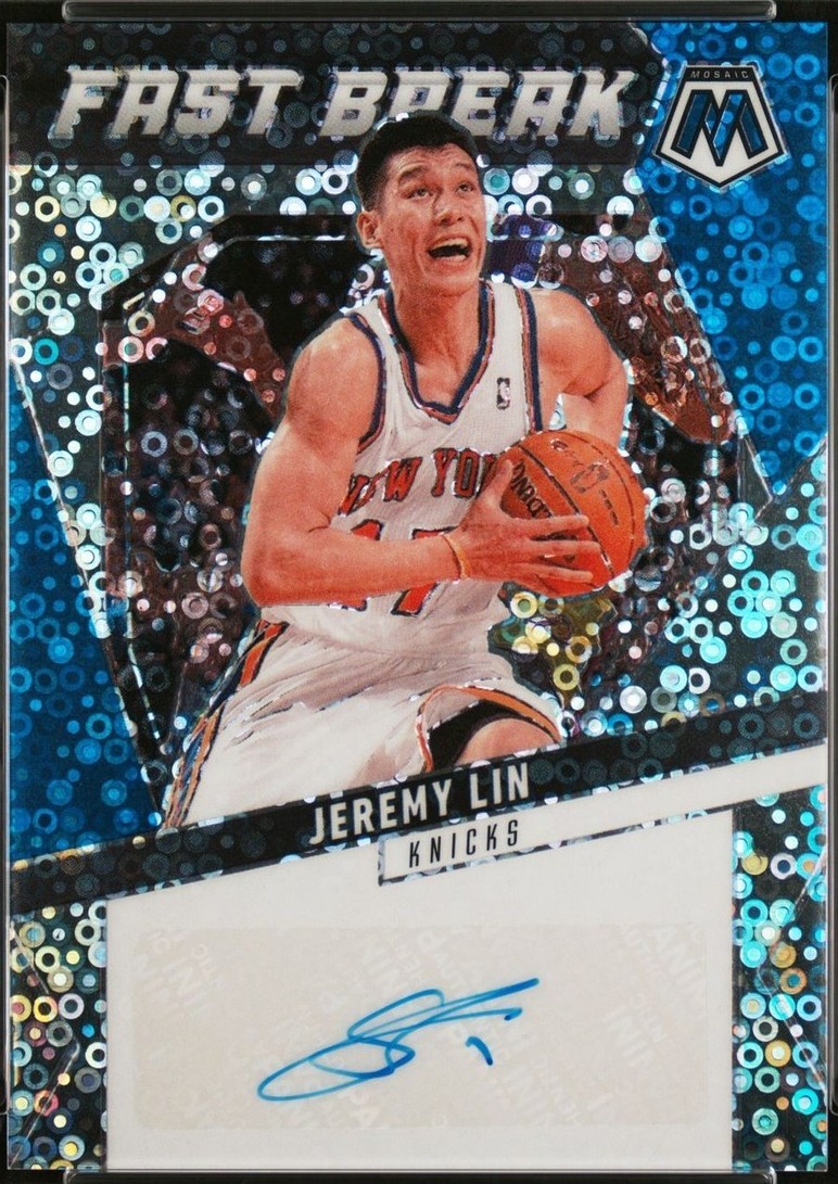 2024-25 Panini Mosaic - Autographs Fast Break Jeremy Lin, Jeremy Lin # ...