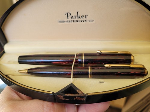 Vintage Parker Vacumatic Pen and Pencil Set, Original Case | eBay