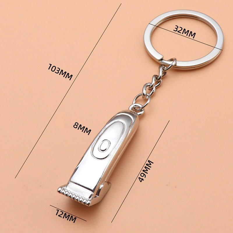 Barber Shop Hair Dresser Keychain Shaver Pendant Keyring Hair Dresser ...