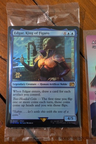 MTG Final Fantasy Lot - Edgar Prerelease Stamp, Mythics, Foils ...