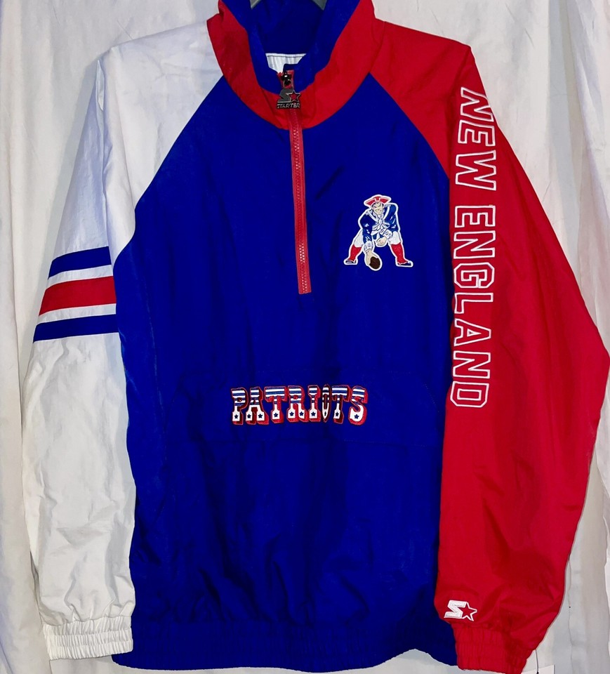 NFL New England Patriots Starter 3/4 Pullover Windbreaker Jacket Men's ...