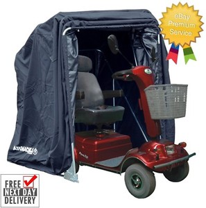 MOBILITY SCOOTER STORAGE GARAGE SHELTER COVER BLACK LOCKABLE STORAGE ...