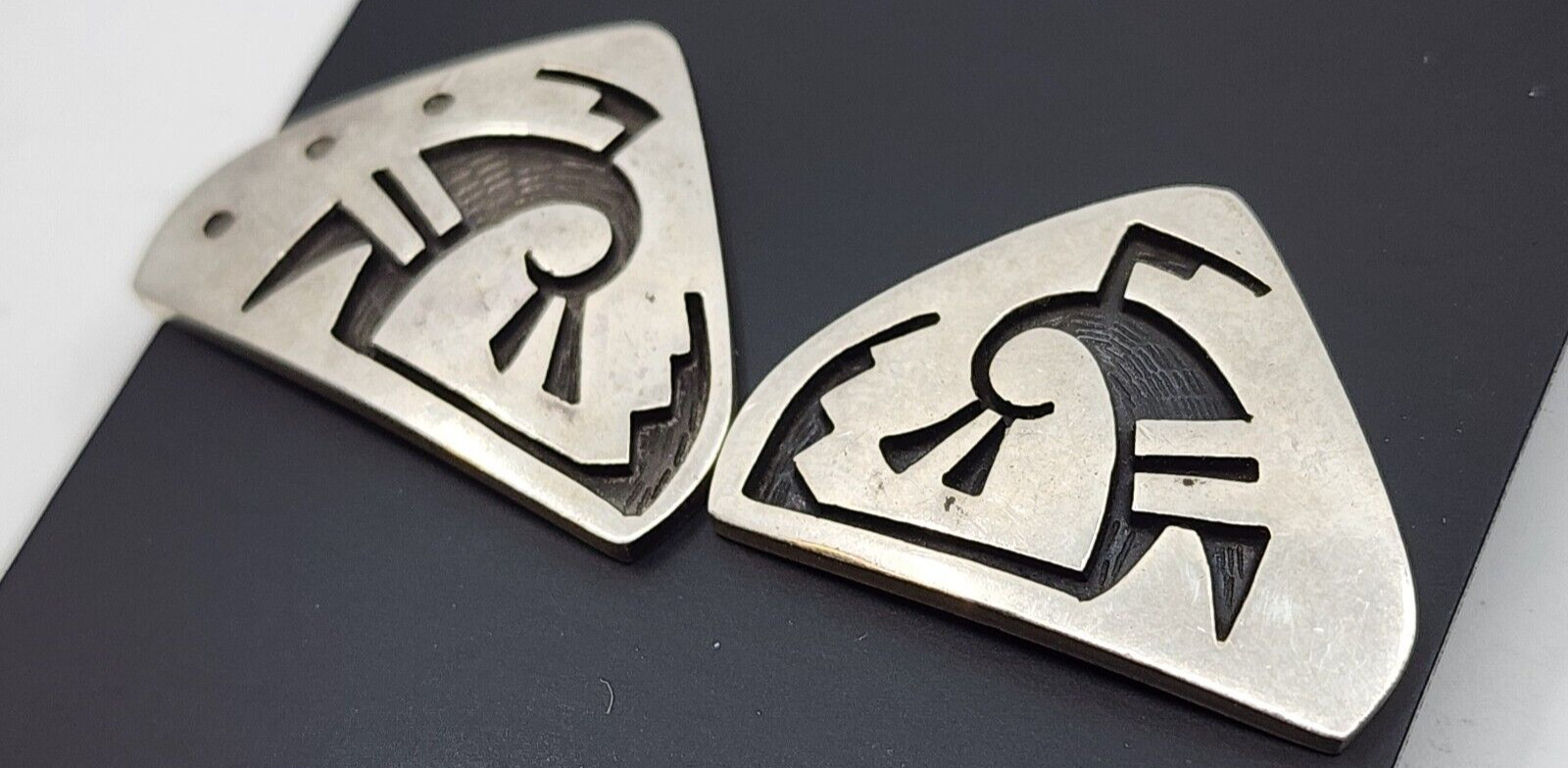 Hopi Native American Handmade Overlay Sterling Silver… - Gem