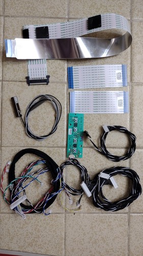VIZIO E65-F0 TV BUTTON / IR BOARD, LVDS, WIRES. All in photo you will ...