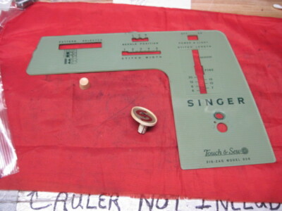 Singer Sewing Machine 606 Touch & Sew Parts Front Face Cover Plate ...