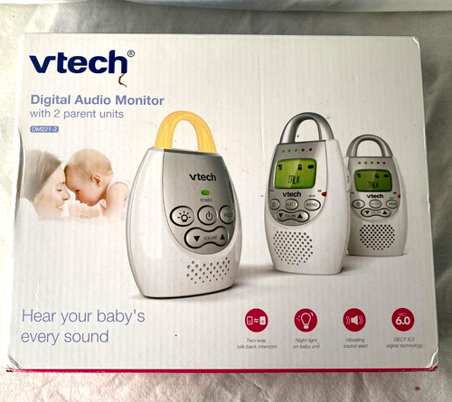 VTech DM221-2 Digital Audio Baby Monitor with Two Parent Units for sale ...