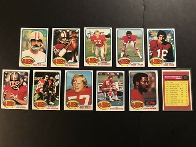 1976 Topps SAN FRANCISCO 49ers Complete TEAM Set STEVE SPURRIER Norm ...