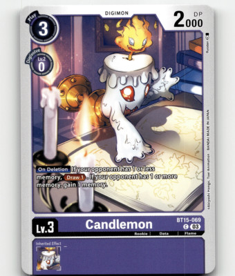 Digimon CCG Candlemon BT15-069 C - Exceed Apocalypse | eBay