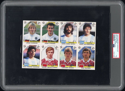 1990 PANINI FIFA WORLD CUP ITALIA HAND-CUT PANEL MARADONA PSA 3 | eBay
