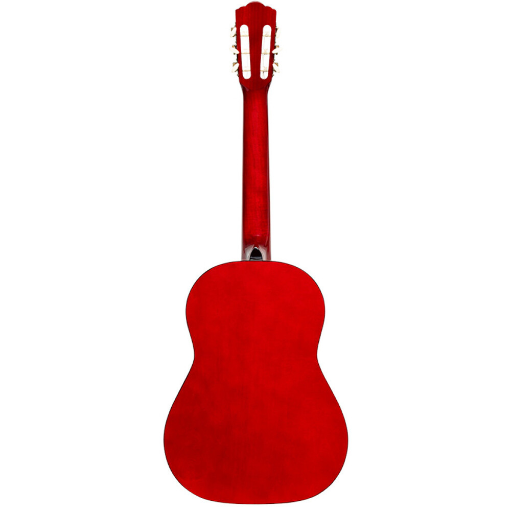 Stagg SCL50 Full Size Nylon Classical Acoustic Guitar Red w/ Truss Rod ...
