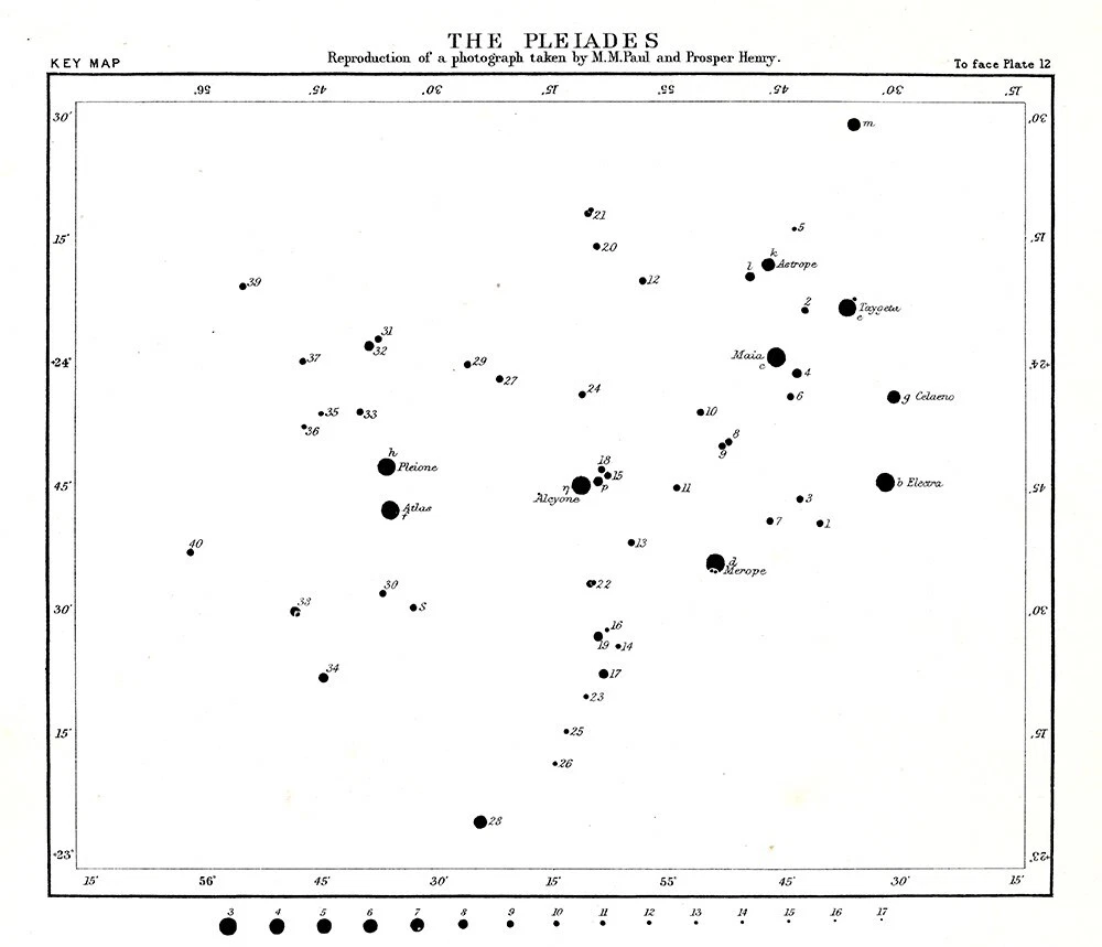 Pleiades Constellation Map