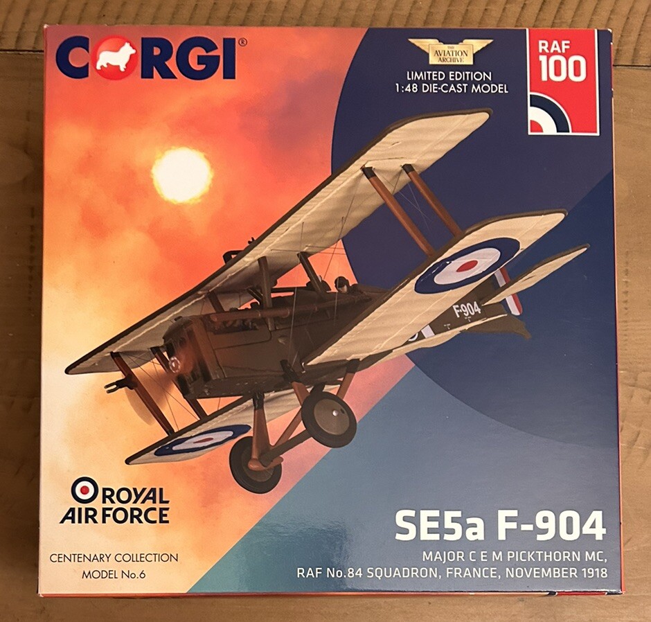 Corgi SE5a F-904 Royal Air Force 1/48 Diecast Plane Model | eBay