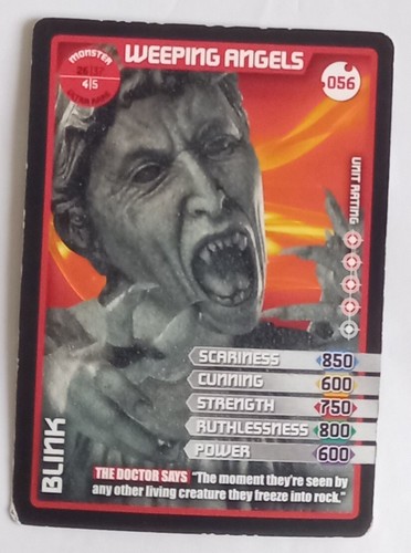 Doctor Who Monster Invasion Trading Card Number 056 Weeping Angels | eBay