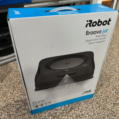 New iRobot m6113 Braava Jet M6 Robot Mop Wi-Fi Connected Black 6113 ...