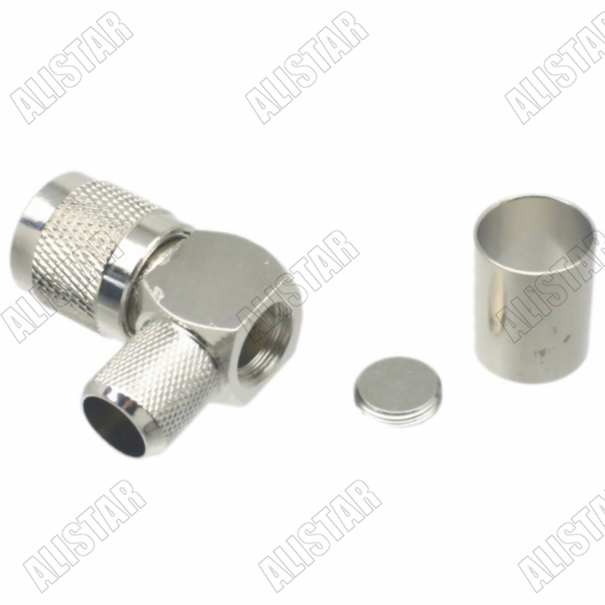 TNC Male Plug Right Angle Crimp Connector For RG214 RG213 RG8 LMR400 7D ...