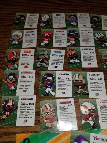 NFL FOOTBALL TEENYMATES SERIES 7 COMPLETE SET OF 32 PLAYER PROFILE ...