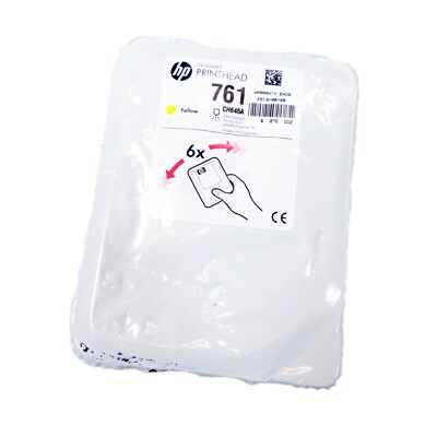 Genuine HP 761 Yellow Printhead DesignJet T7200: F2L46B T7100: CQ105B ...