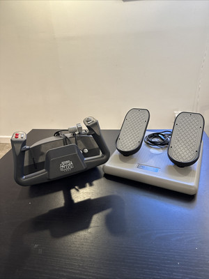 CH Products Flight Sim Yoke and Pro Pedals, USB PC Simulator Game ...