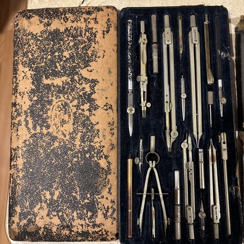 2- Antique German E.O. Richter & Co Pracision, Drafting, Drawing Tool Sets | eBay