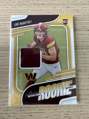 2024 Panini Absolute Football Luke McCaffrey Rookie Materials Jersey ...