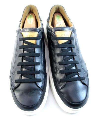 Allen Edmonds "OLIVER" Men's Slip-On Stretch Lace Sneakers 9.5 D Black ...