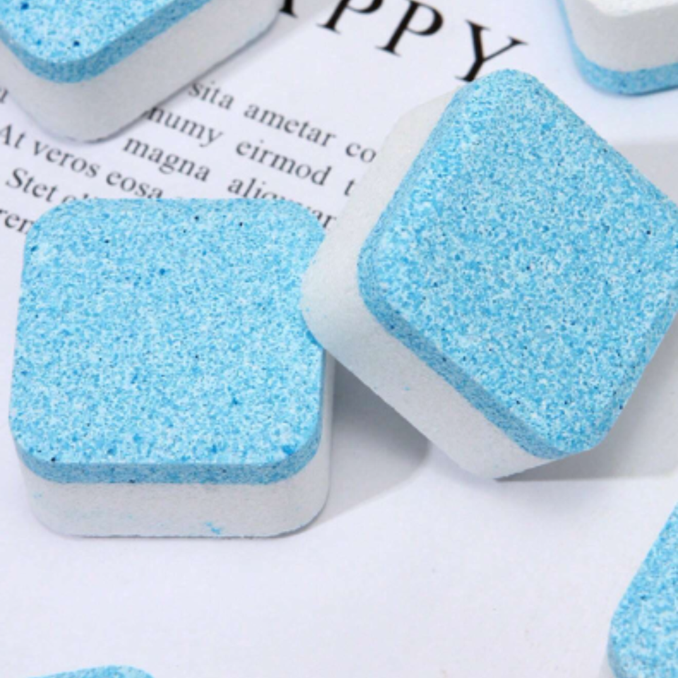 Finally Fresh Washing Machine Cleaner White Count Powder Tablets 10/20 ...