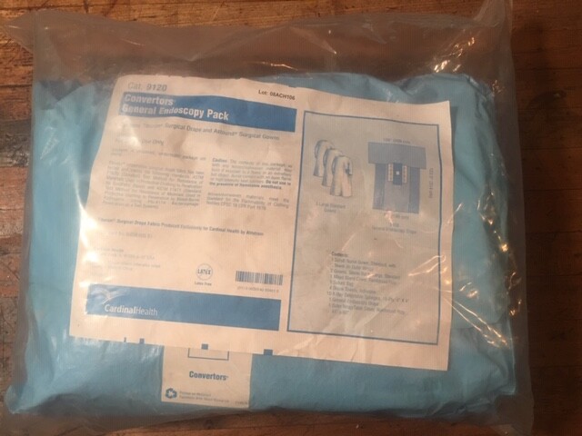 12x Cardinal 9458 Convertors Tiburon General Endoscopy Drape 123.5” x ...