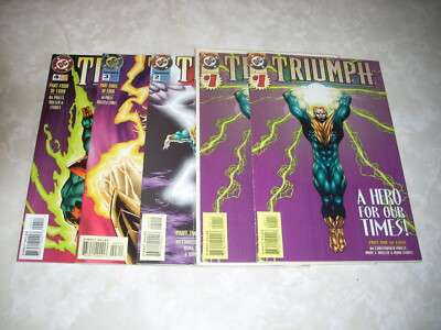 TRIUMPH (1995) 1 (x3 copies) 2 3 4 COMPLETE LIMITED SERIES ALL NM M DC ...