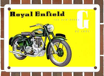 Metal Sign - 1955 Royal Enfield the New Model G De Luxe - 10x14 Inches ...